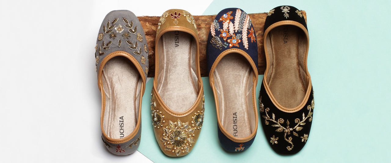 Fuchsia Shoes: Artisanal, Sustainable Women's Jutti Ballet Flats ...