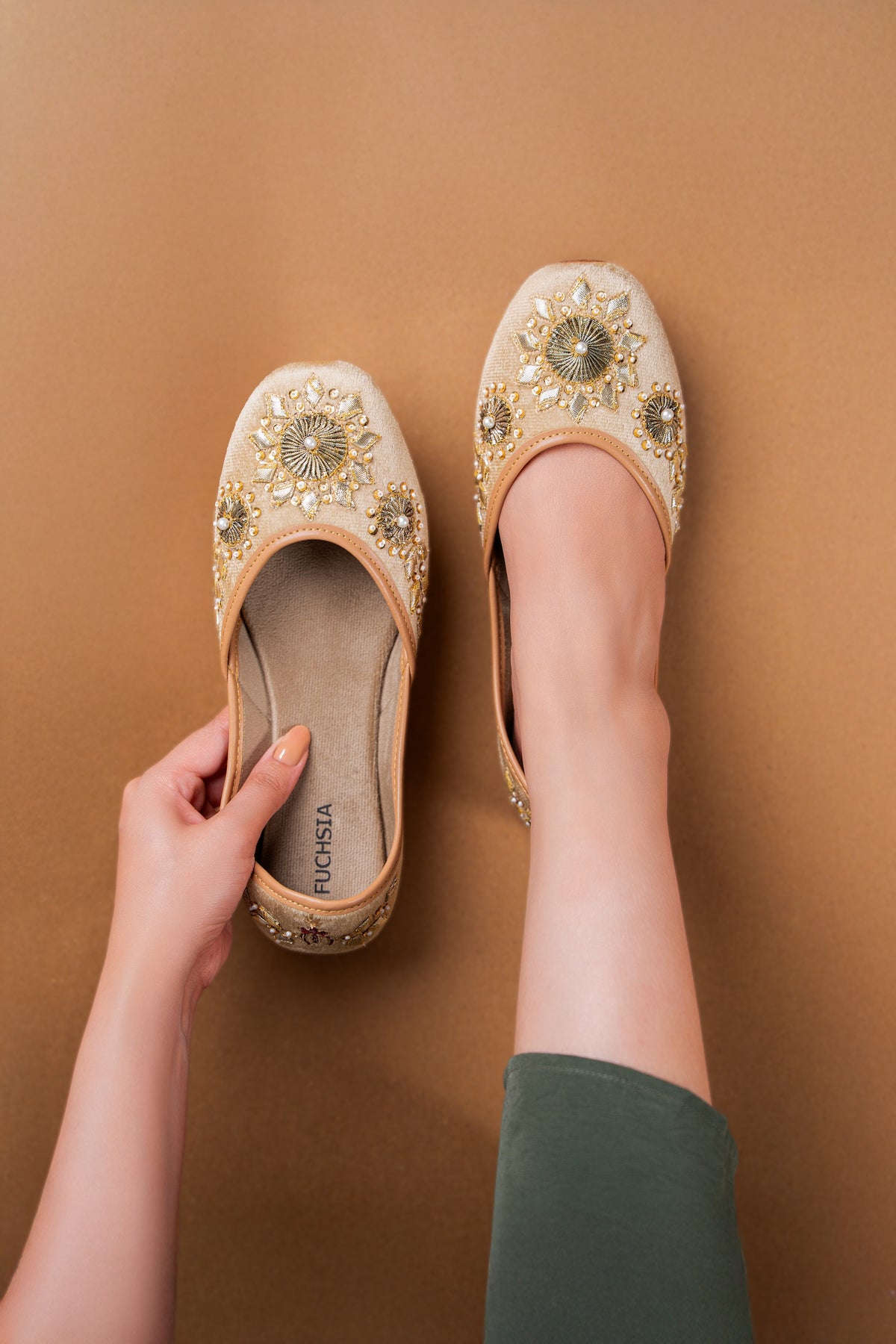 Fuchsia Shoes: Artisanal, Sustainable Women's Jutti Ballet Flats ...