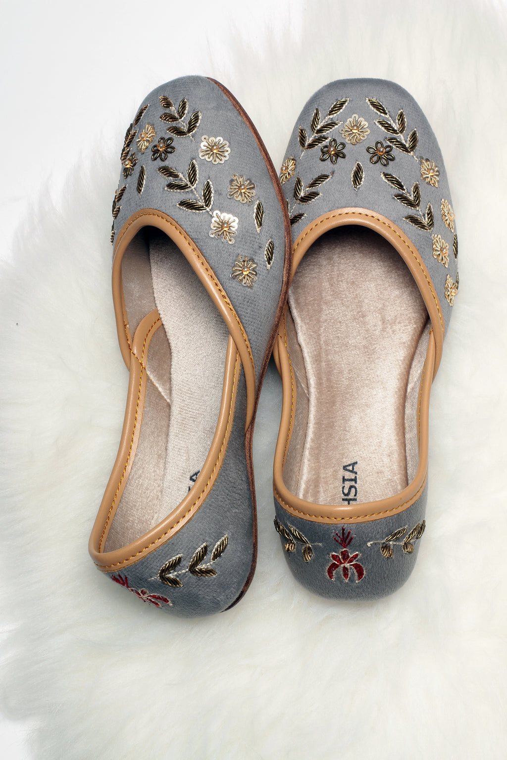 Fuchsia Shoes: Artisanal, Sustainable Women's Jutti Ballet Flats ...