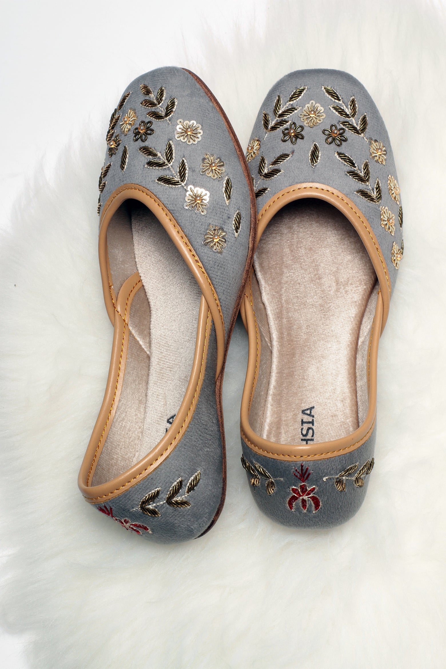 Fuchsia Shoes: Artisanal, Sustainable Women's Jutti Ballet Flats ...