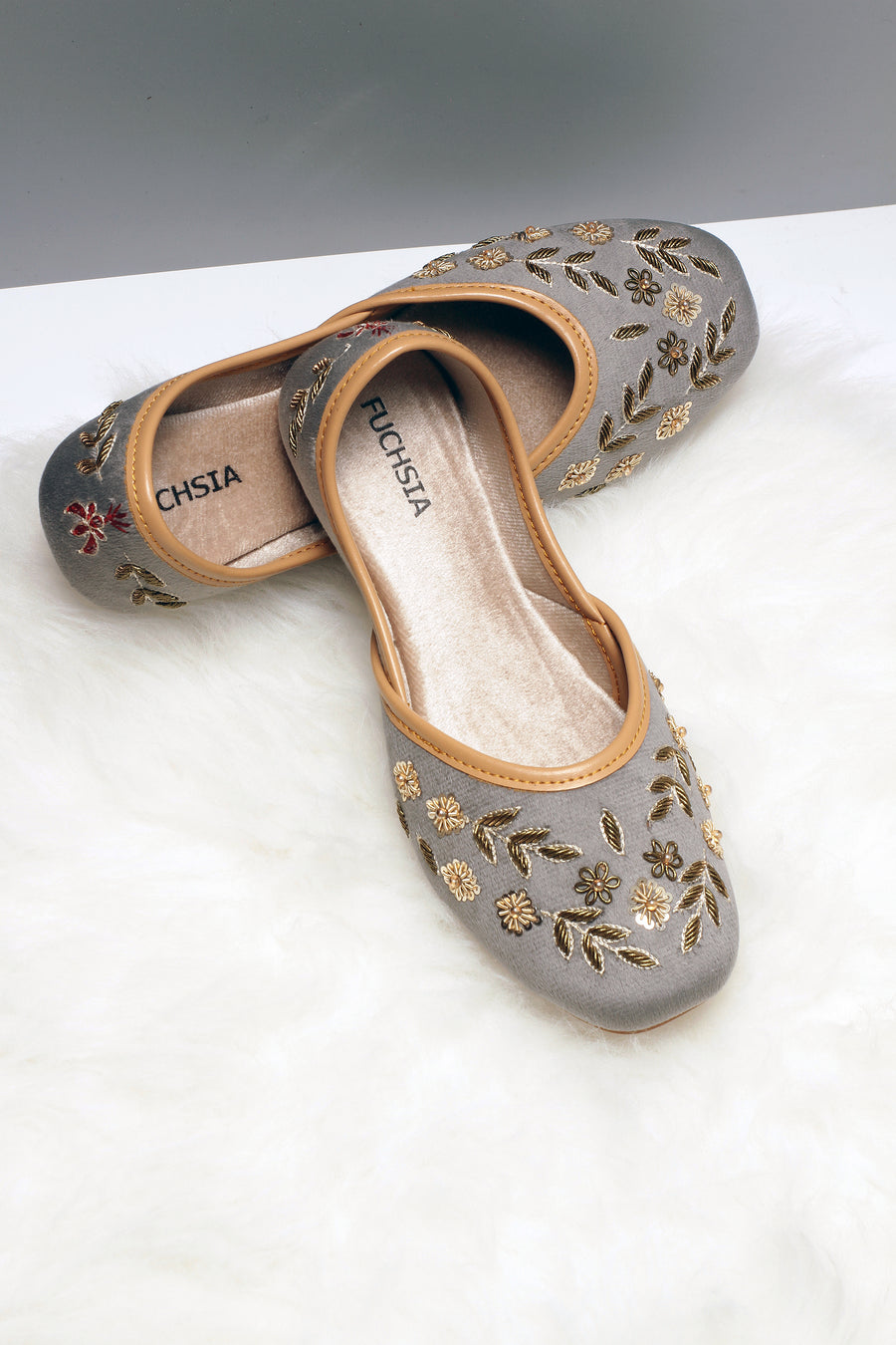 Fuchsia Shoes: Artisanal, Sustainable Women's Jutti Ballet Flats ...