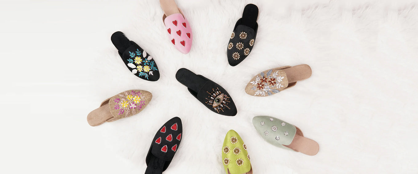 Fuchsia Shoes: Artisanal, Sustainable Women's Jutti Ballet Flats ...