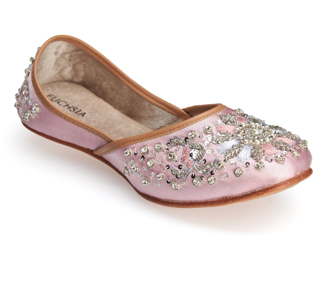 Fuchsia Shoes: Artisanal, Sustainable Women's Jutti Ballet Flats ...