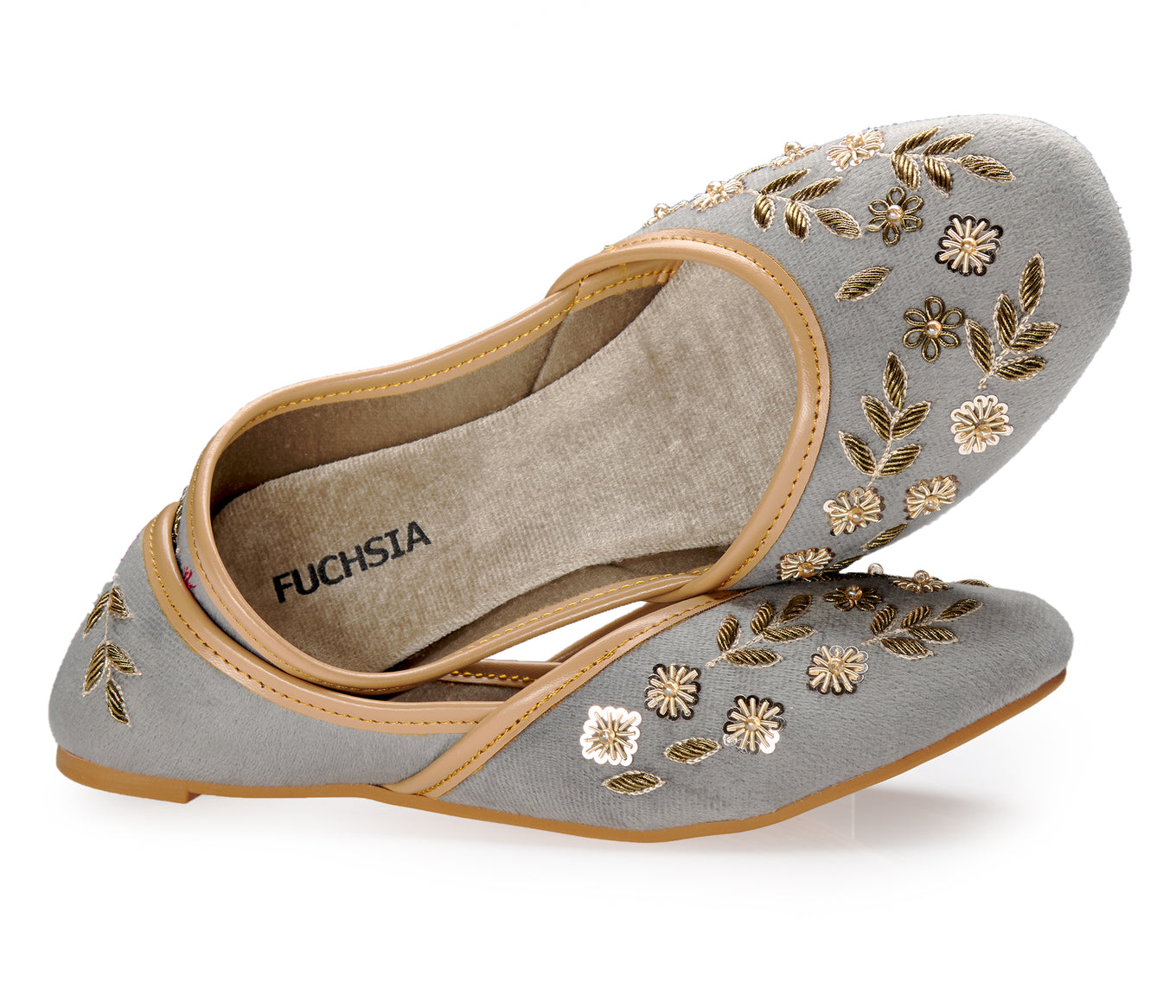 Fuchsia Shoes: Artisanal, Sustainable Women's Jutti Ballet Flats ...