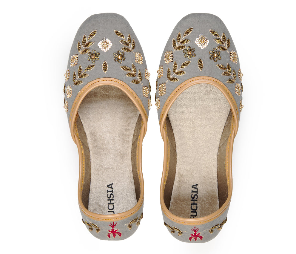 Fuchsia Shoes: Artisanal, Sustainable Women's Jutti Ballet Flats ...